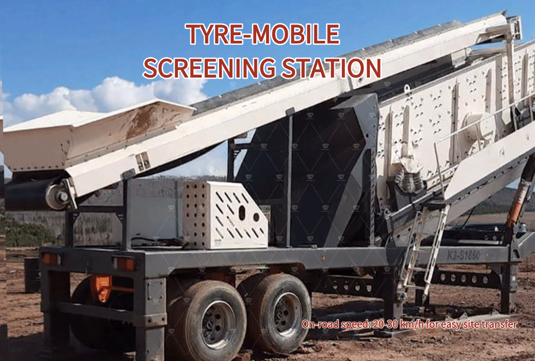 Tire Mobile Impact Crushing Station | Portable Rock Crusher Plant for ...
